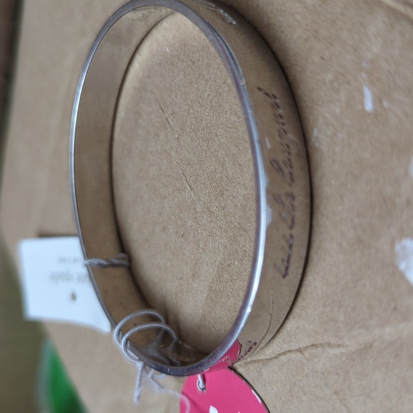 kate spade | Jewelry | Nwt Kate Spade Bride Engraved Bangle | Poshmark